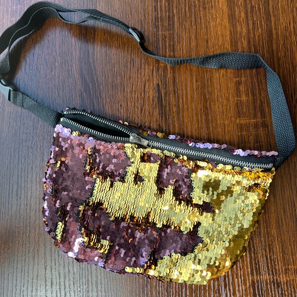 Bags | Sequin Fanny Pack | Poshmark